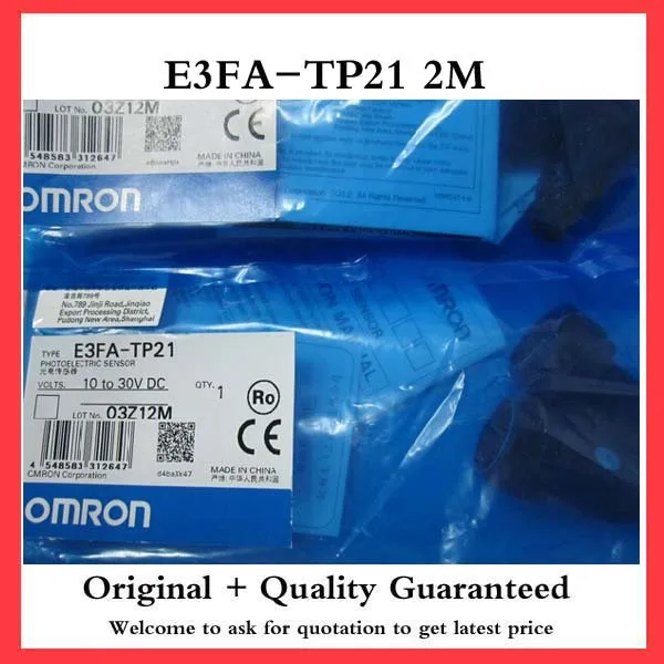 Pnp Output E3fa-tp21 Omron Photoelectric Sensor Omron Ultrasonic Sensor ...