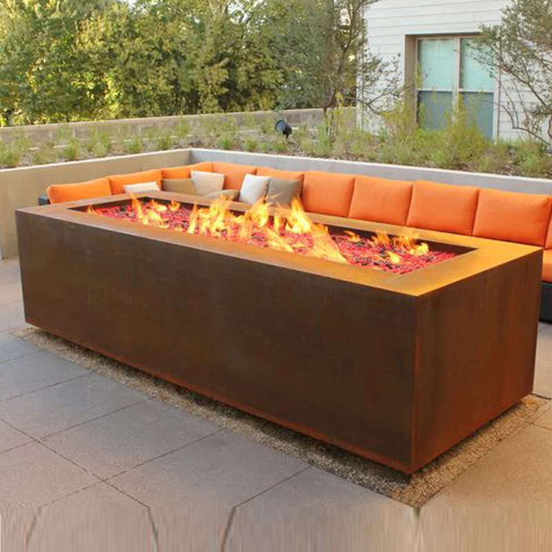 Large Vintage Corten Steel Outdoor Fire Pit - Buy Fire Pit,Outdoor Fire ...