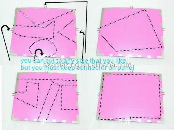 Cuttable El Sheet El Light Sheet El Backlight Sheet With Dc12v Inverter ...