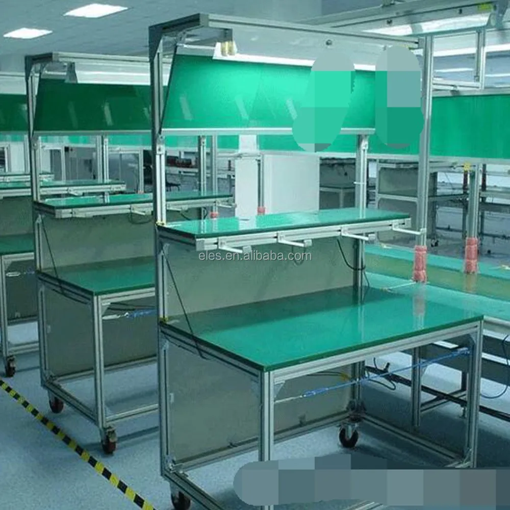 Customized Esd Workbench Assembly Table Adjustable Tool Workstation ...