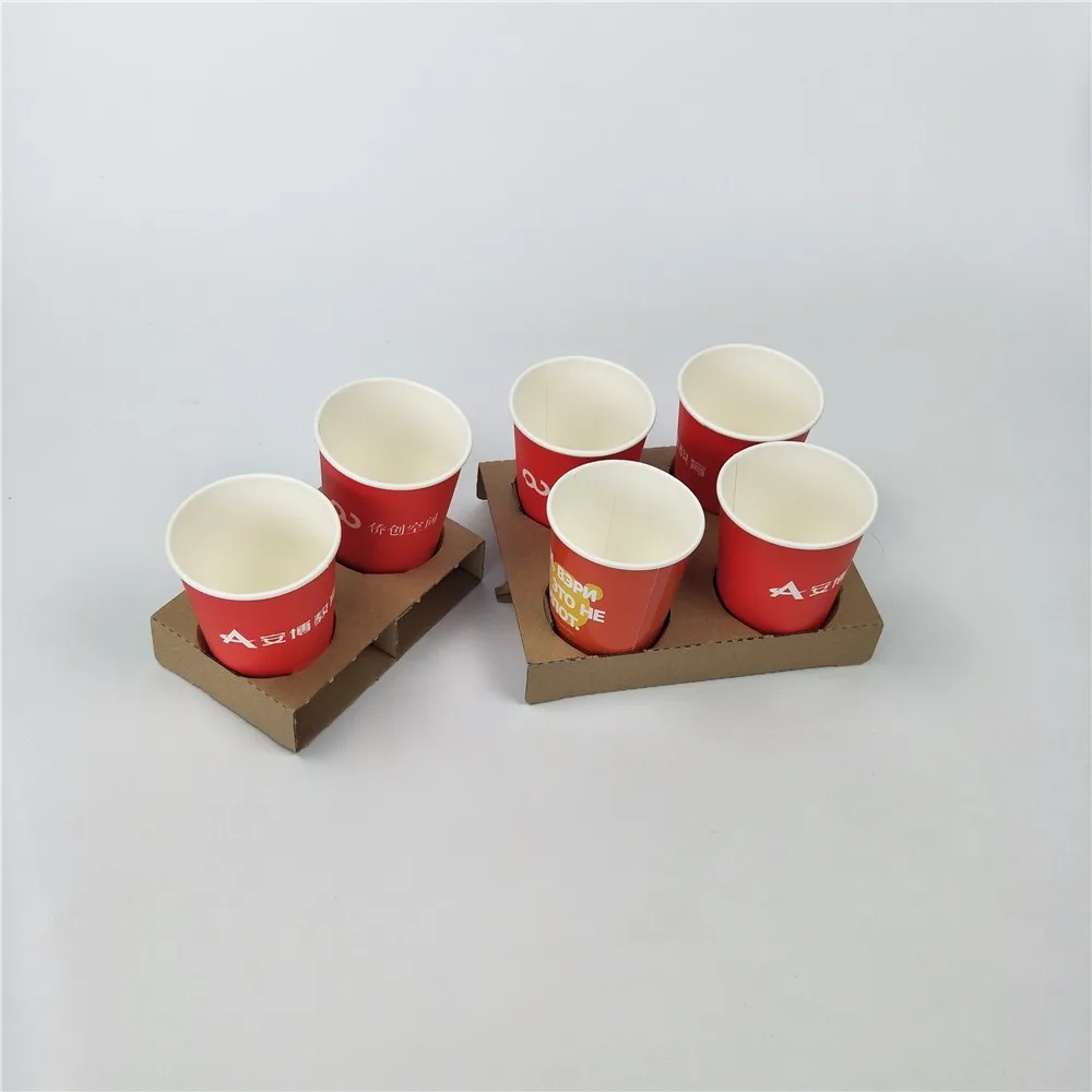 사용자 정의 인쇄 재활용 크래프트 종이 컵 홀더 Buy 종이 컵 홀더일회용 커피 종이 컵 홀더커피 종이 컵 홀더 Product On