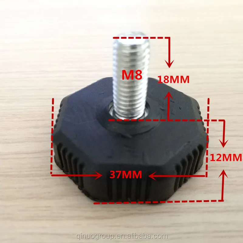 Metal Adjustable M6/M8/M10 Threaded Stem Furniture Leg Levelers