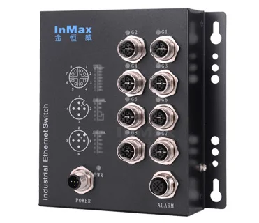 Full Gigabit 8 Port M12 Ethernet Switch for Industrial Use