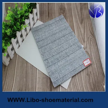 Needle Punched White Stripe Strobel Nonwoven Polyester Fabric Shoe Insole
