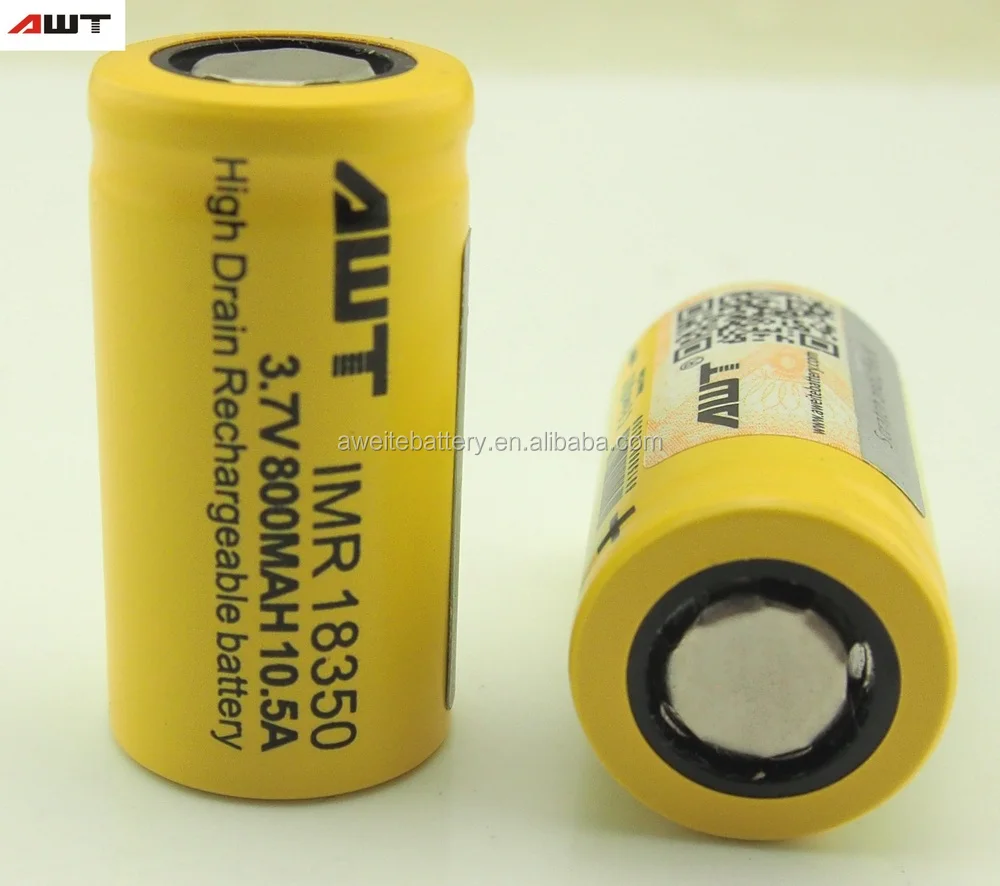 Wholesale Awt 18500 1200mah 18a Battery Vs 13650 Battery Vv Mod - Buy ...