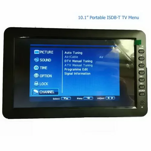 10 Inch Portable Tv With Isdb Fullsegment And 1 Segment,Usb,Tf Card ...