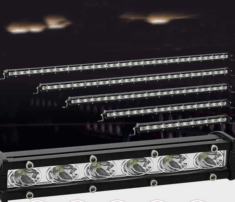 Super Slim Single Row 8.8inch 18w Yellow Led Light Bar - Buy Led Yellow ...