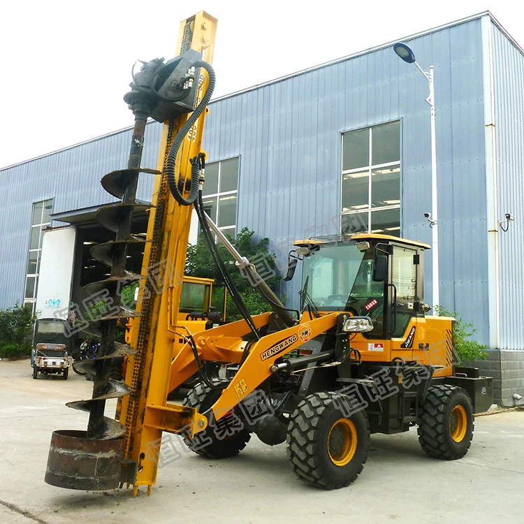 Soil Borer Loader Spiral Ground Screw Machine Pile Driver With 65kw ...
