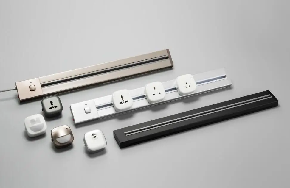Universal Multi Smart Office Desk Power Track System