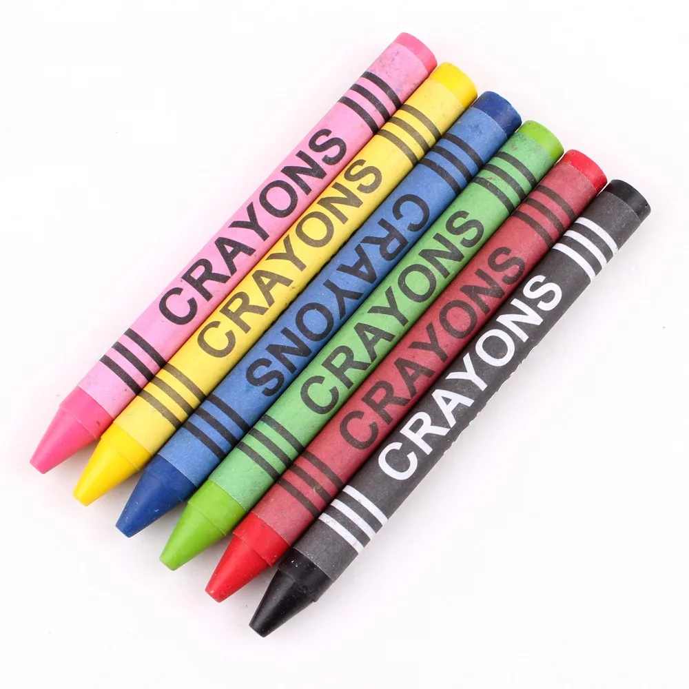 Colorful Cheap 6 Pack Crayon With Paper Box For Promotion - Buy Crayon ...