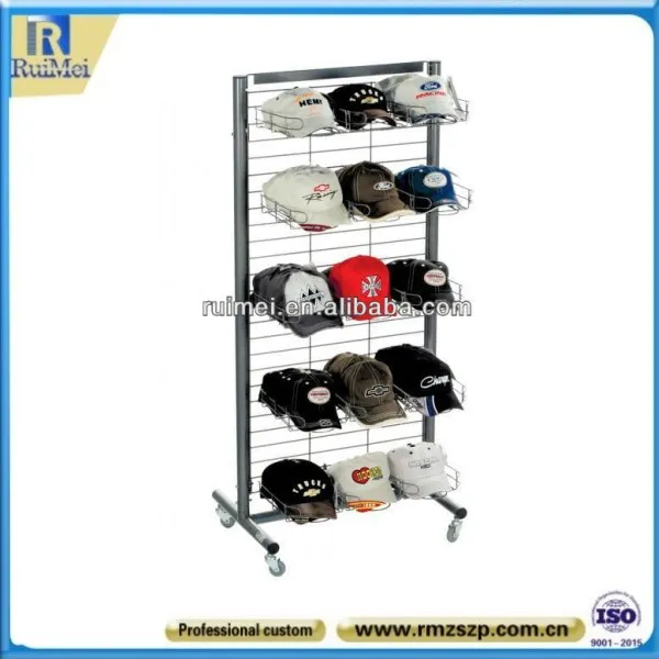 Floor Standing Metal Single Side Baseball Cap Stand - Buy Baseball ...