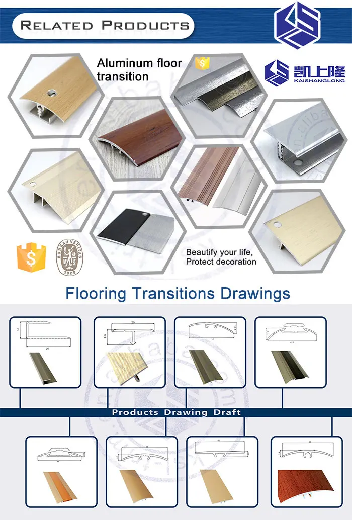 Transition Profile Aluminium Laminate Floor Transition Strips - Buy ...