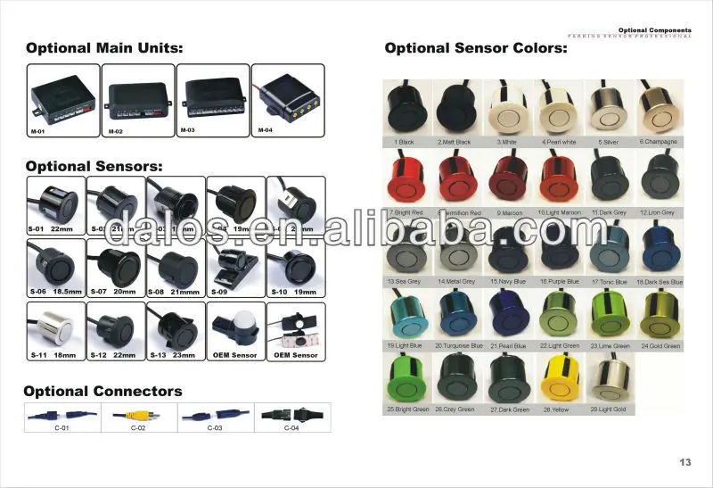 Parking Lot Sensor System - New LCD Parking Sensor with 8 Sensors
