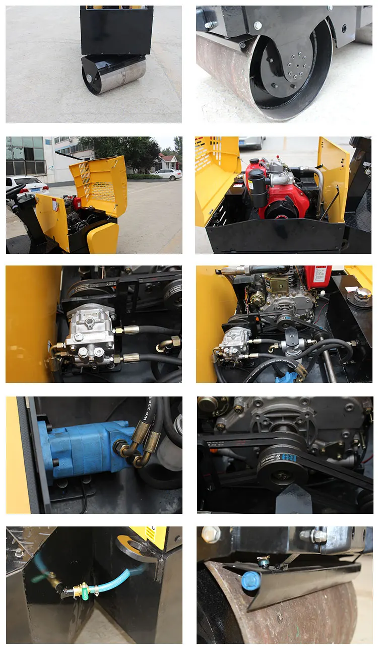 Road construction machinery 2t double smooth drum roller Products from ...