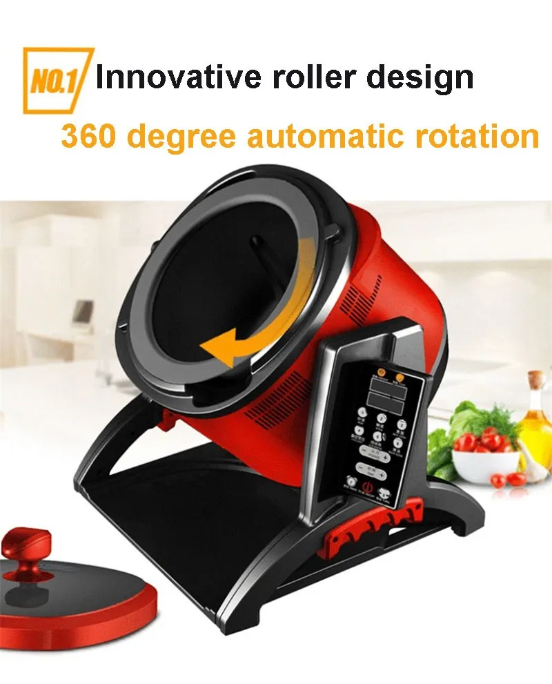 Food Cooking Machine Automatic Intelligent Cooking Pot Multi-function ...