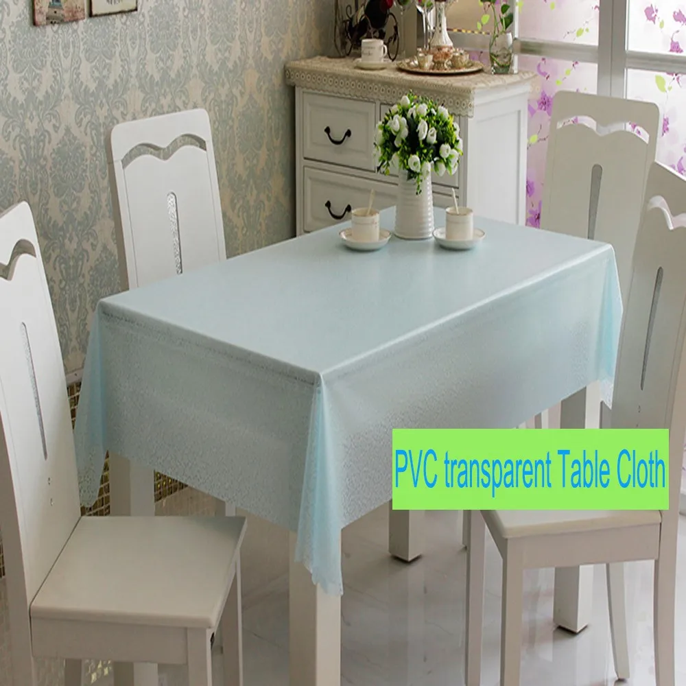 Transparent Plastic Table Cloth Pvc/pe/peva Waterproof Table Cloth ...