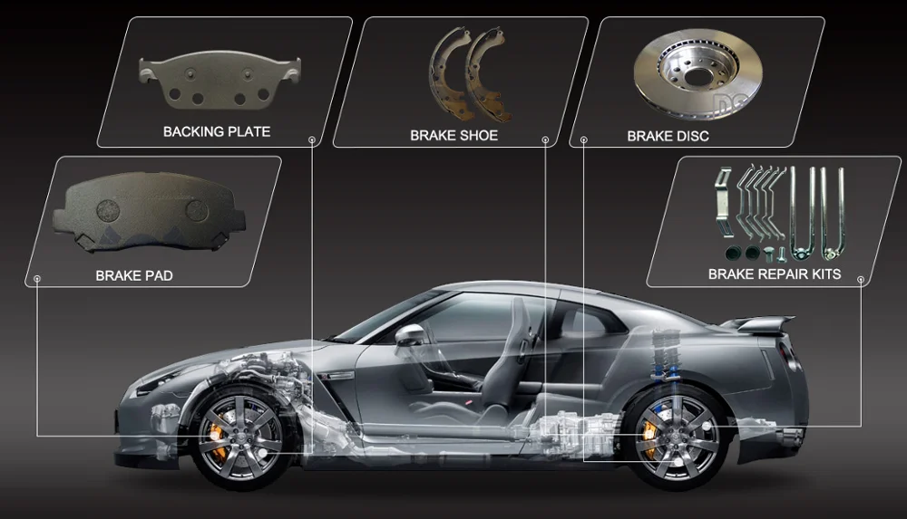 K4425 High Performance Brake Shoes for Chevrolet & ISUZU