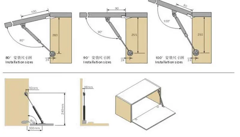 120n Small Pistons Gas Lift Mechanism - Buy Gas Lift Mechanism,Small ...