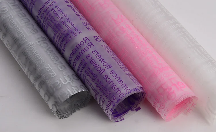 Opp Printed Floral Wrapper Fresh Flower Wrapping Material - Buy Opp ...