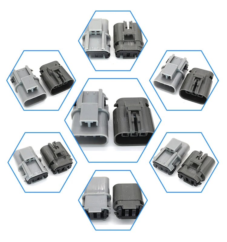 7122-1834-40 7223-1834-40 Pbt Gf15 3 Pin Male Female Connector - Buy 3 Pin Male Female Connector ...