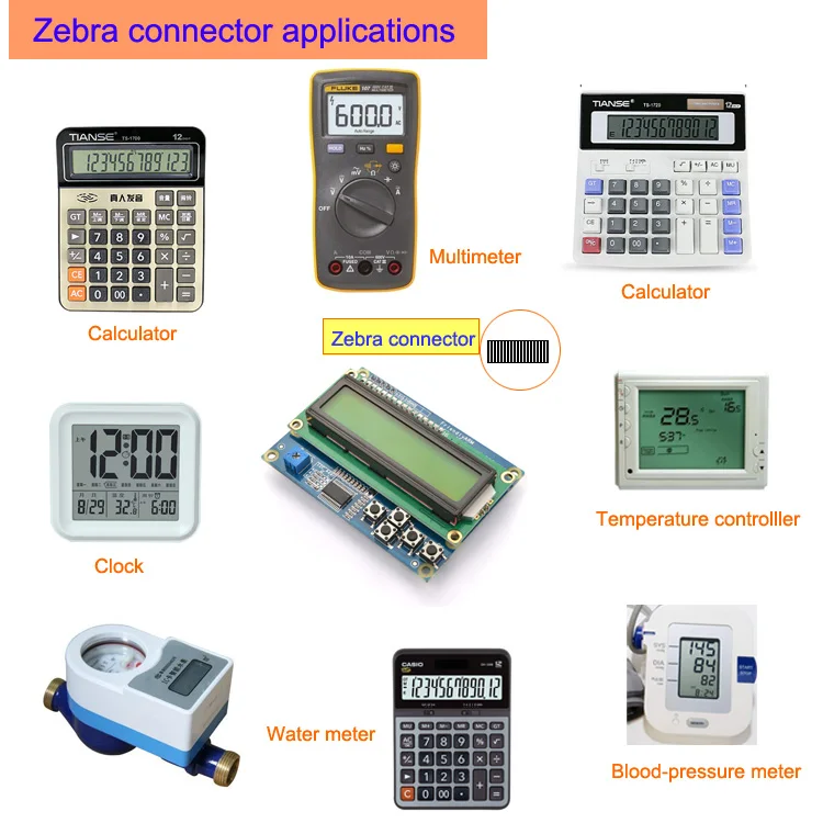 Heigh Quality Yp Zebra Silicone Connector Use To Connect Lcd's To Pcb's ...