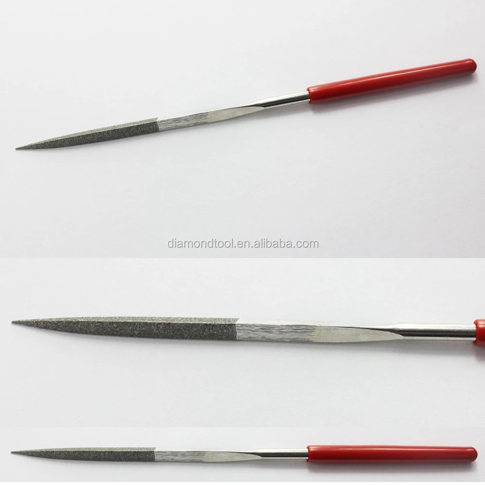 Professional Electroplated Diamond Triangle File,Diamond Needle Files ...