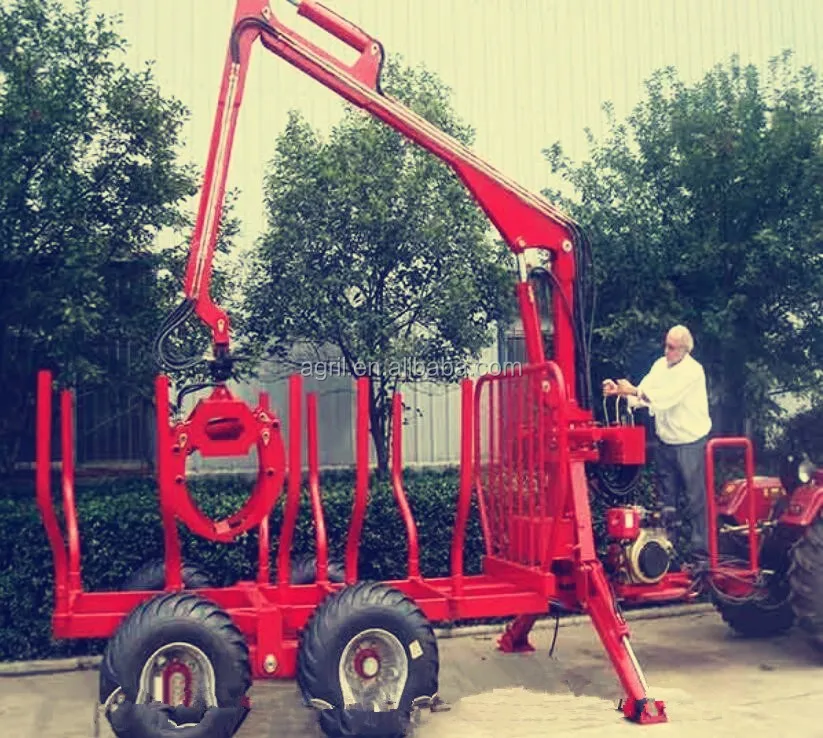 Forest Equipment Tractor PTO Hydraulic Timber Loading Trail