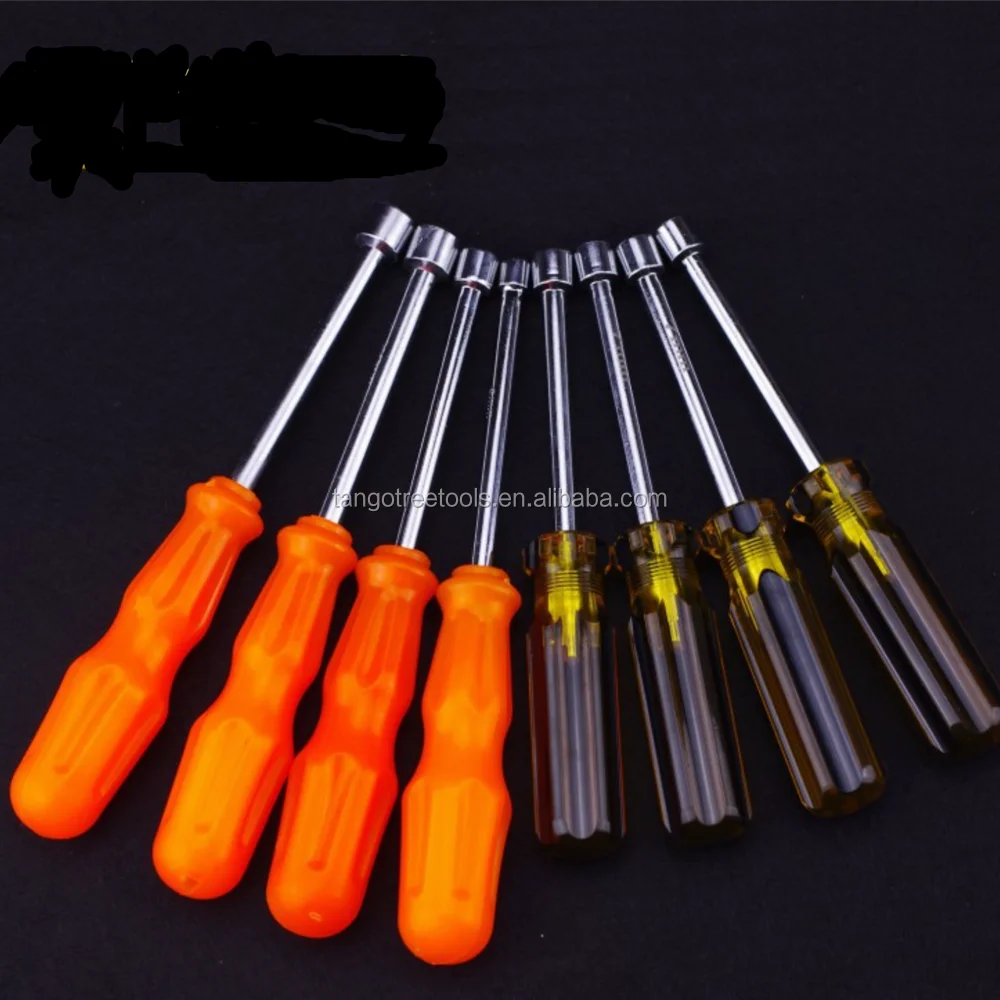 Plastic Handle Nut Driver Hex Socket Screwdriver 1/4,3/16,5/16,3/8,11/ ...