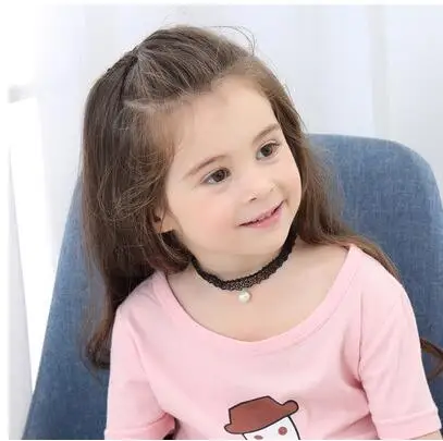 Girls Child Vintage Velvet Ribbon Choker Gothic Retro Punk Choker ...