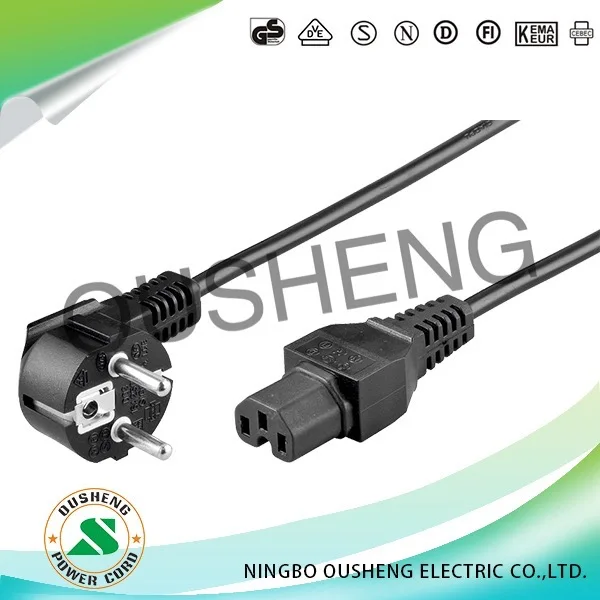 Cee7/7 Schuko Plug Iec 60320 C15 Europese Netsnoer - Buy C15 Stekker ...