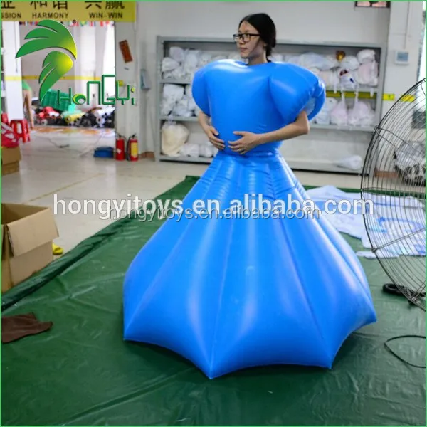 2016 High Quality Blue Inflatable Dress Beautiful Inflatable Dress Suit ...