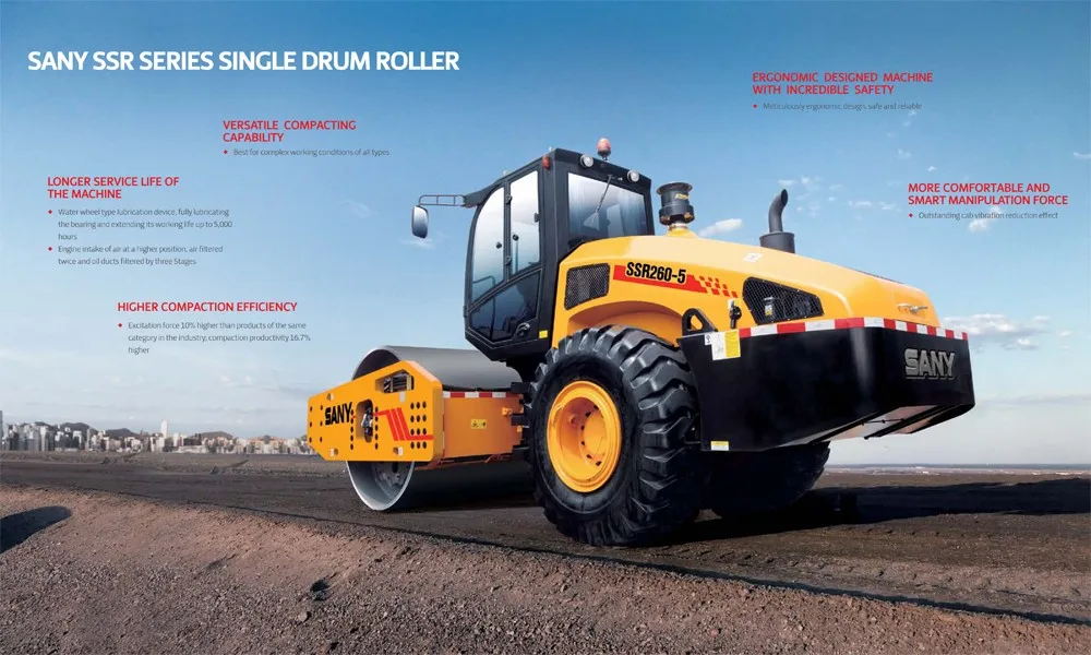 Sany Ssr180c-8 Ssr Series Vibratory Road Roller 18 Ton Weight Single ...