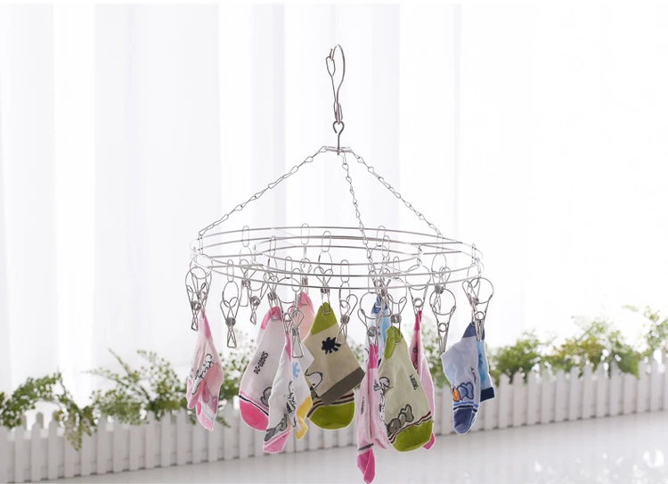 Multifunctional Windproof Folding Stainless Steel Circular Clothes ...