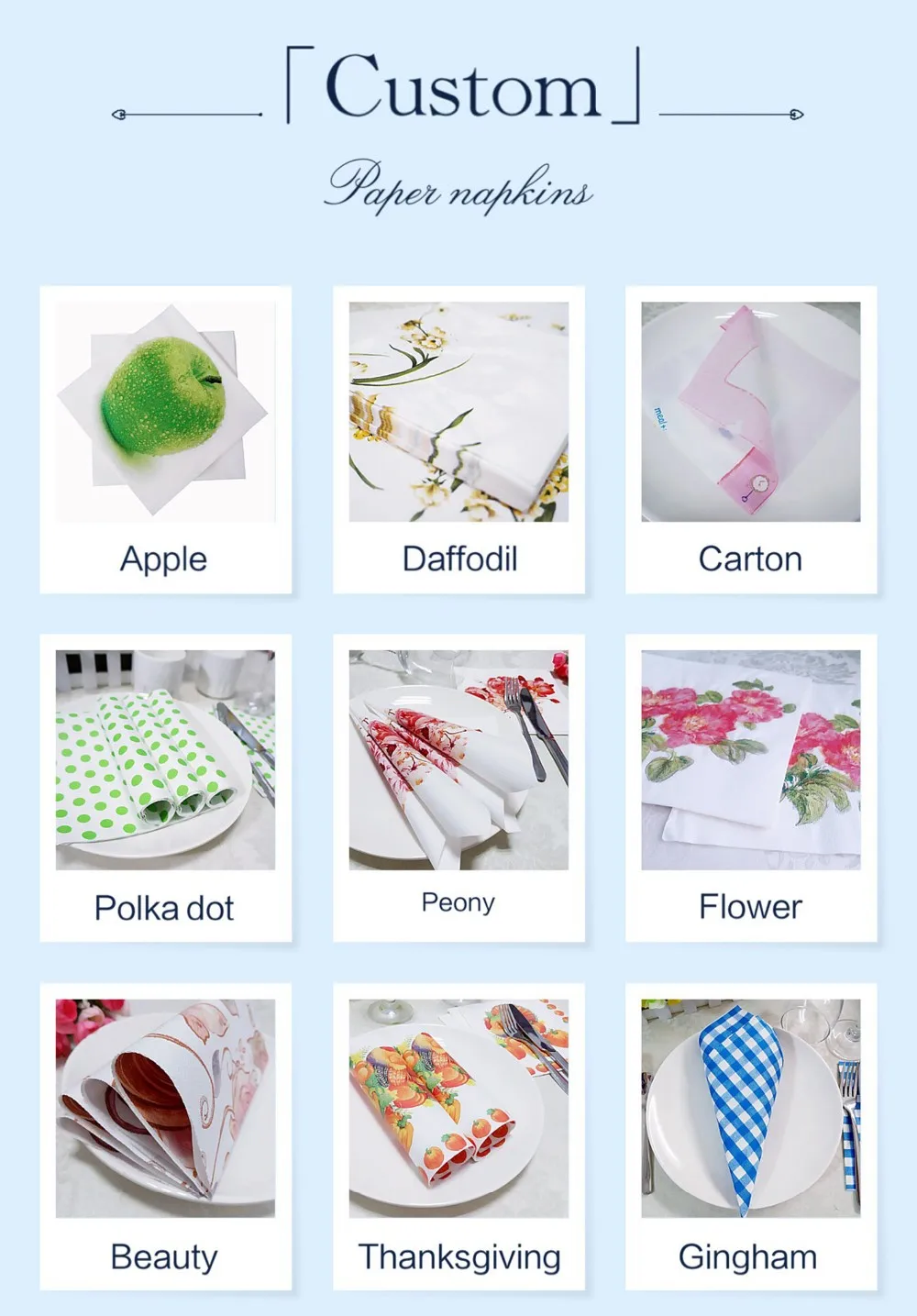 Paper Napkins & Serviettes Type And Dinner Napkins Application Custom ...