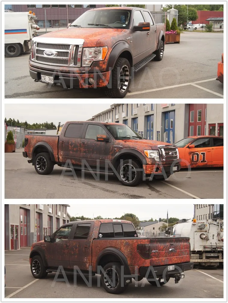 China Factory Different Patterns Glossy & Matte Type Rust Vinyl Car ...