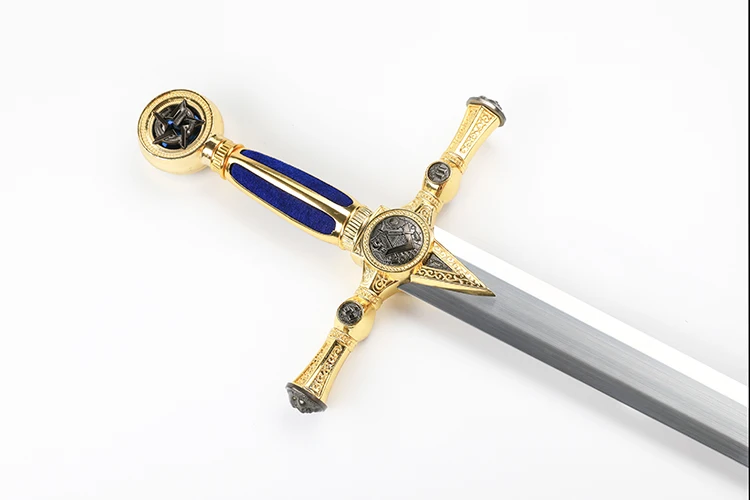 Golden Freemason Masonic Ceremonial Sword - Unisex Toy