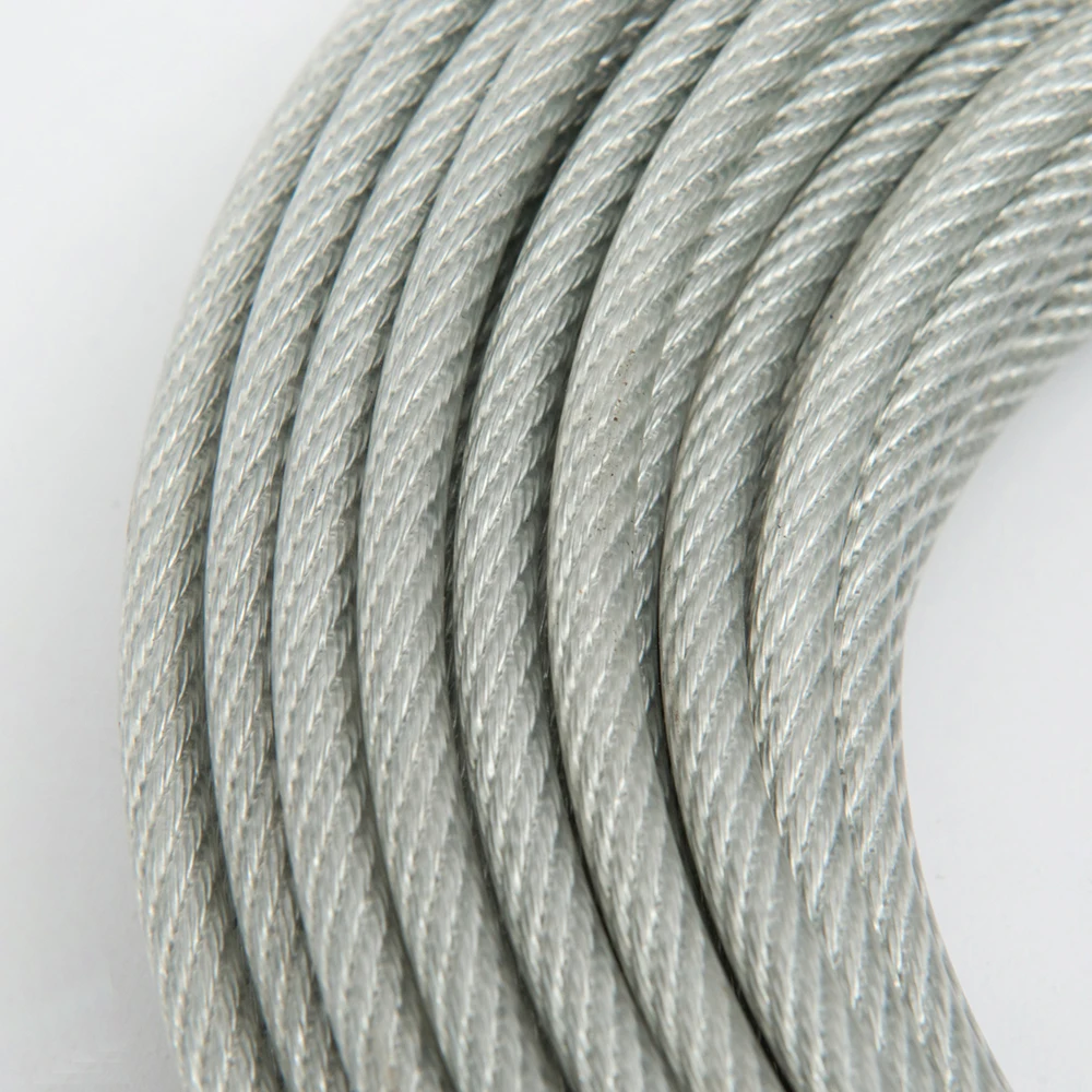Pvc Pe Coated Stainless Steel Aircraft Cable 7x7 - Buy Pvc Coated ...