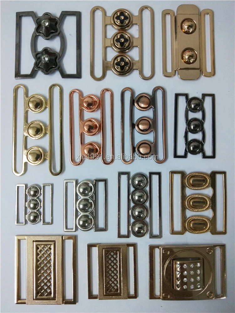 Diamond Two Parts Joint Clasp Interlocking Make-up Buckle Openable ...