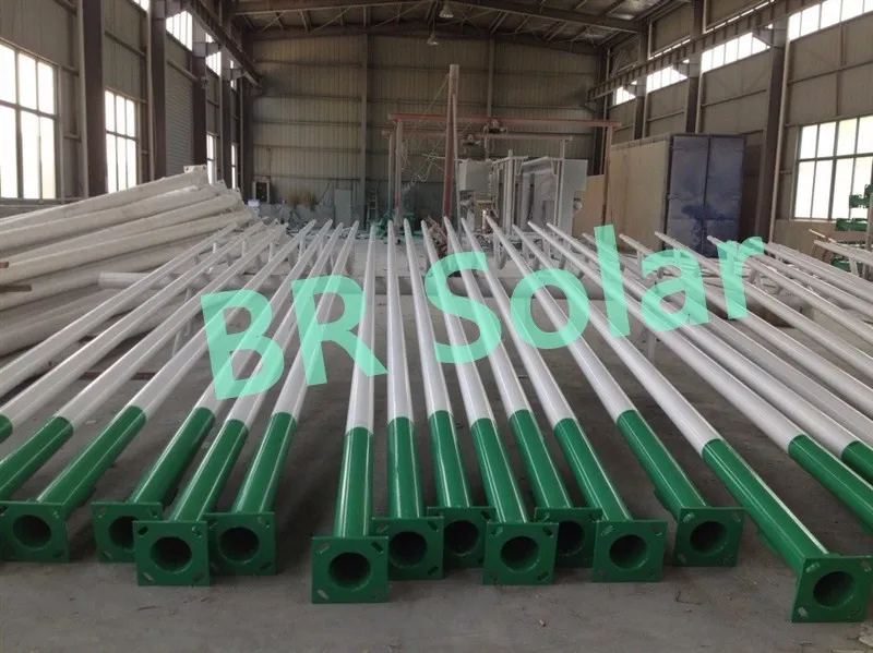 3m Hot-dip Galvanized Street Light Pole Square,Customized Design With ...