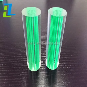 Threaded Clear Hole Acrylic Rod Solid Plastic Thin Acrylic Tube Colored ...