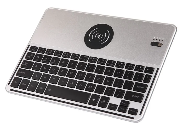 Qi Wireless Backlit Charging Charger Tablet Keyboard For Iphone X - Buy ...