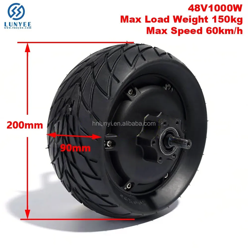 48v 1000w 8 Inch Electric Bicycle Motor Kit Fat Tire 200*90 8''wheel ...