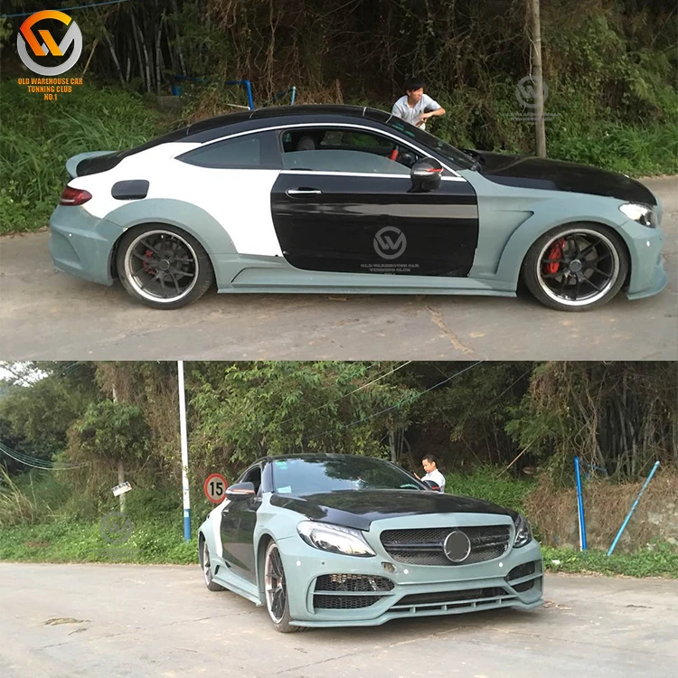 PD Style Wide Body Kit for W205 C63/C63S Coupe Sedan