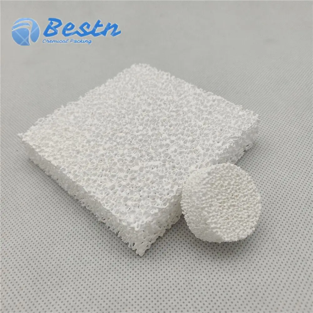 Open Cell Reticulated Ceramic Foam Filter Price For Metal Filtration ...