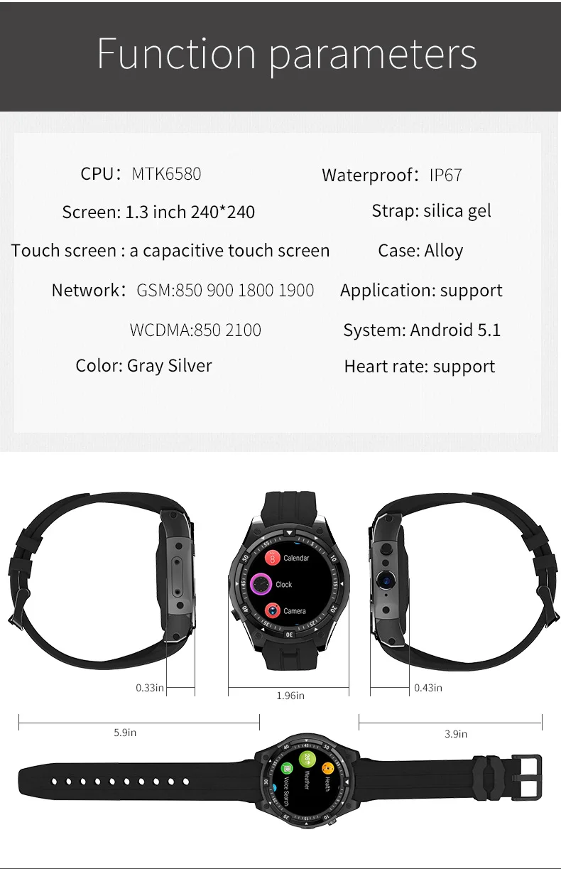 The Latest Smart Watch 2018 X100 Android Smart Watch Hd Camera Wifi ...
