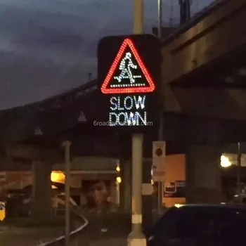 Slow Down Pedestrian Warning Led Traffic Signs - Buy Slow Down ...