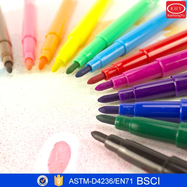 Amazon Hot Sell 12pcs Colored Pens Electric Air Marker Airbrush Magic ...