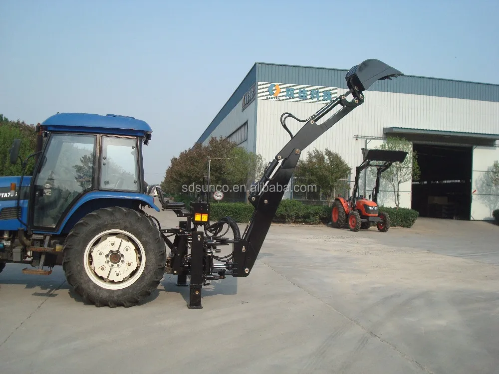 Tractor Mounted Rear Hydraulic Towable Backhoe Powered By Farm Tractor ...