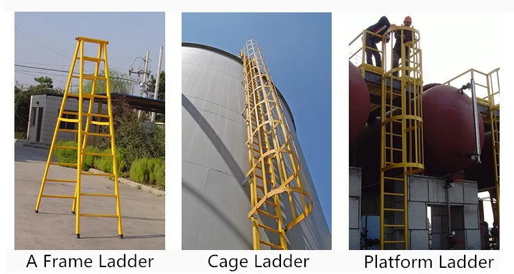 China Frp Material Fiberglass Composite Ladder - Buy Composite Ladder ...