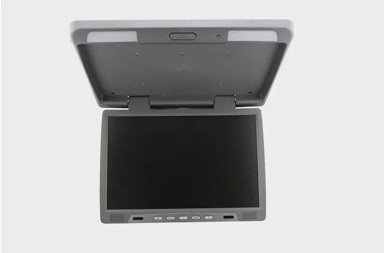 17 Inch Motorized Roof Mount/ Flip-down Monitor Black Mirror Dvd For ...